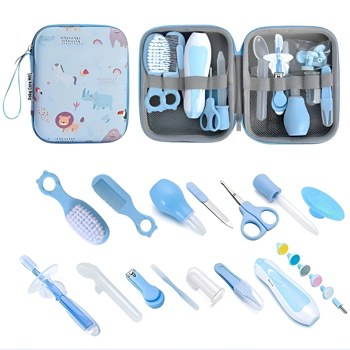 Baby Healthcare and Grooming Kit, 20 in 1 Portable Baby Safety Care Set ...